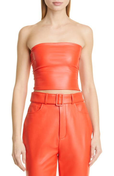Women's Faux Leather Tops | Nordstrom