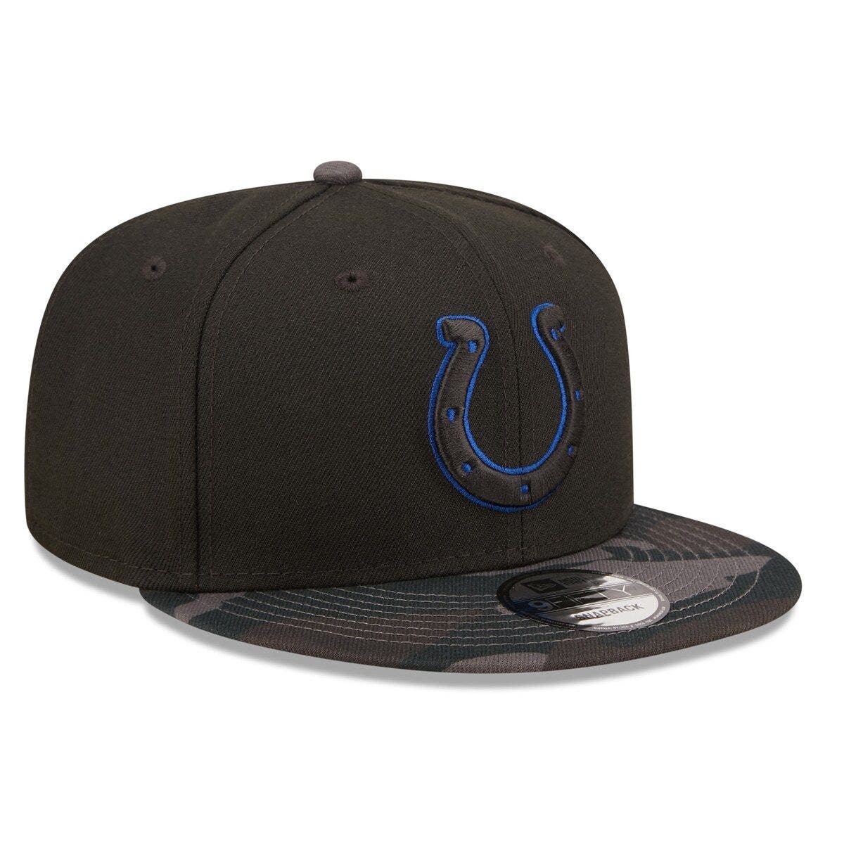 New Era Men's New Era Black Indianapolis Colts Camo Vize 9FIFTY ...