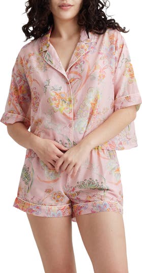 Papinelle Coco Floral Cotton And Silk Short Pajamas Nordstrom