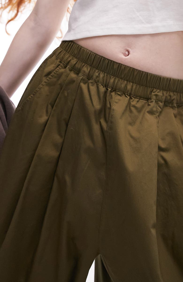 Topshop Pleated Cotton Balloon Pants | Nordstrom