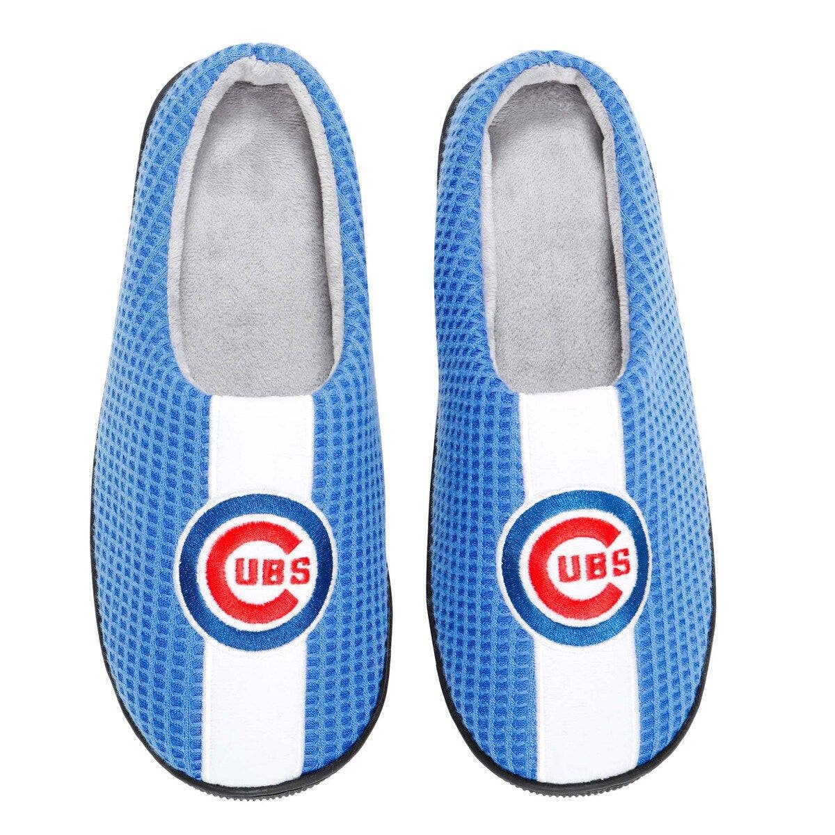 FOCO Men's FOCO Royal Chicago Cubs Team Stripe Memory Foam Slide ...