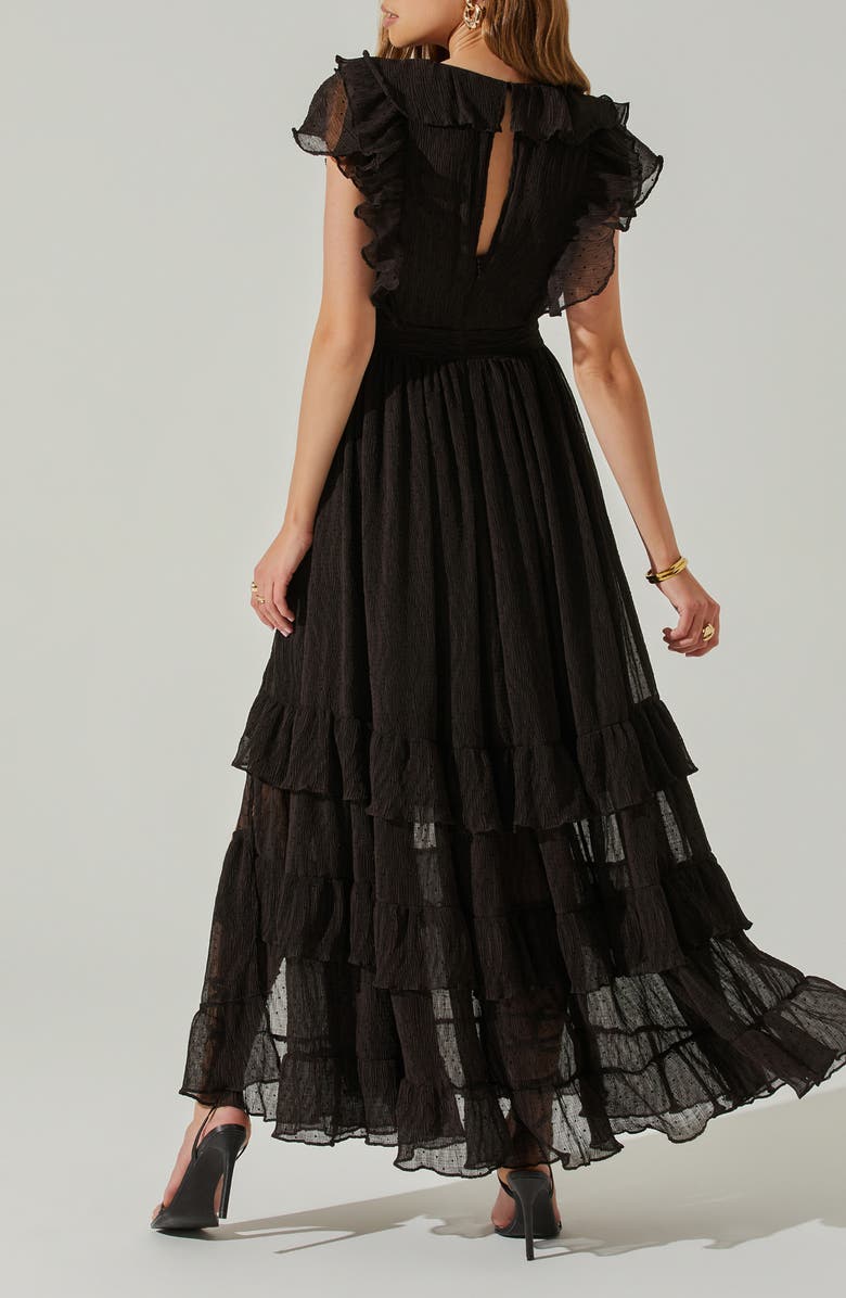 ASTR the Label Tiara Ruffle Chiffon Maxi Dress | Nordstromrack