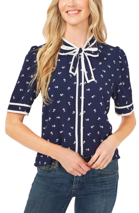 Women's Tie Neck Tops | Nordstrom