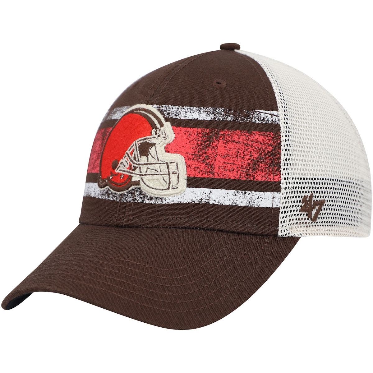 '47 Men's '47 Brown/White Cleveland Browns Interlude MVP Trucker ...