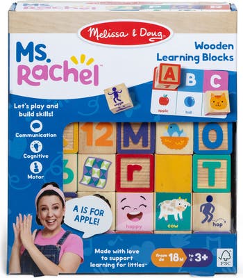 Melissa & Doug Ms. Rachel Learning Blocks Set | Nordstrom