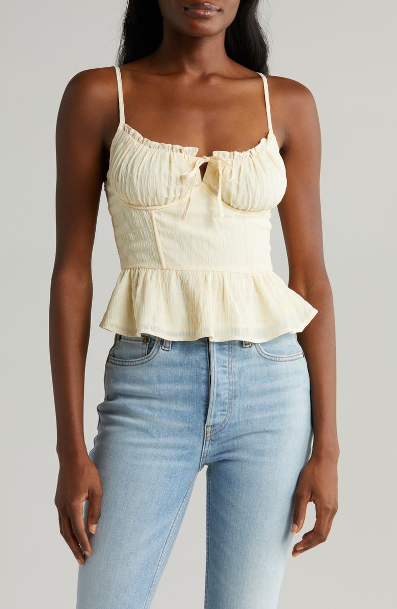 All in Favor Peplum Bustier Camisole | Nordstrom