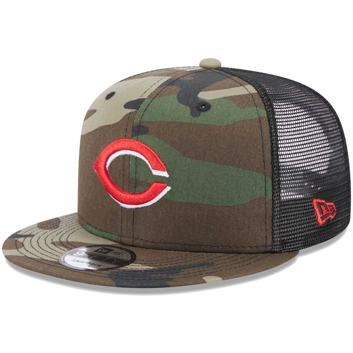 New Era Men's New Era Camo Cincinnati Reds Trucker 9FIFTY Snapback Hat ...