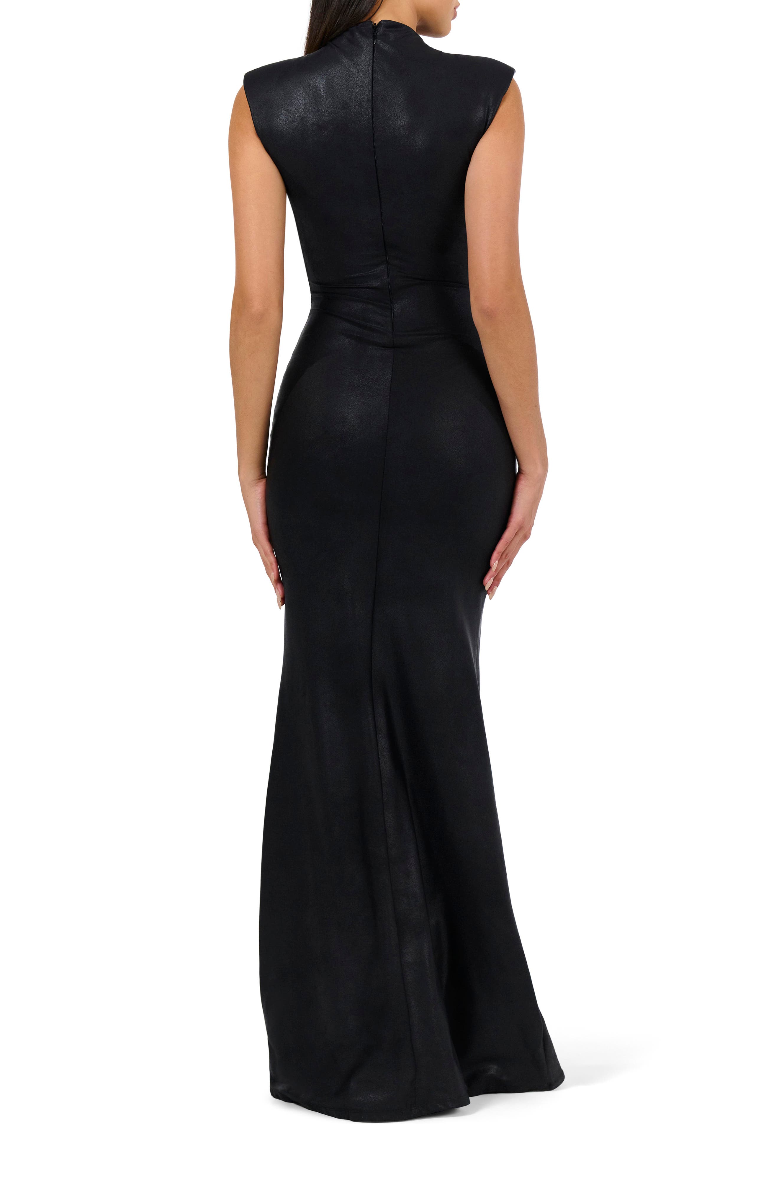 Naked Wardrobe Drip Gown in Black | Smart Closet