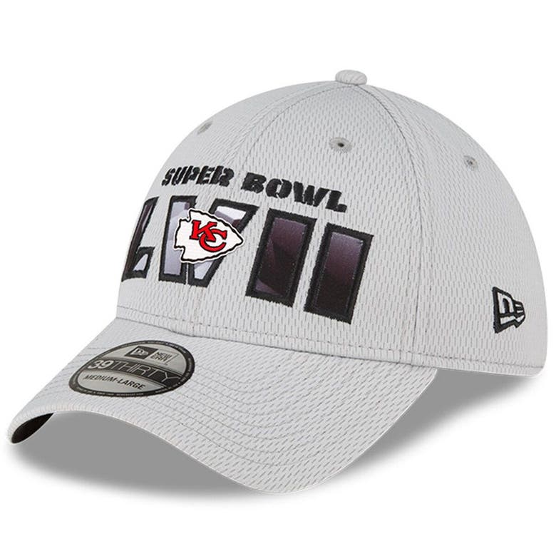 New Era Gray Kansas City Chiefs Super Bowl Lvii 39thirty Flex Hat ...