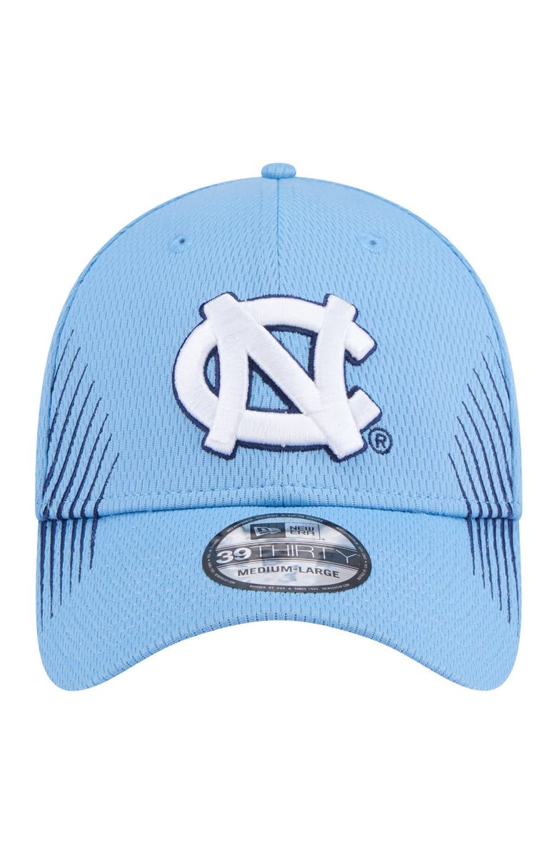 New Era Men's New Era Carolina Blue North Carolina Tar Heels Active Slash Sides 39THIRTY Flex ...
