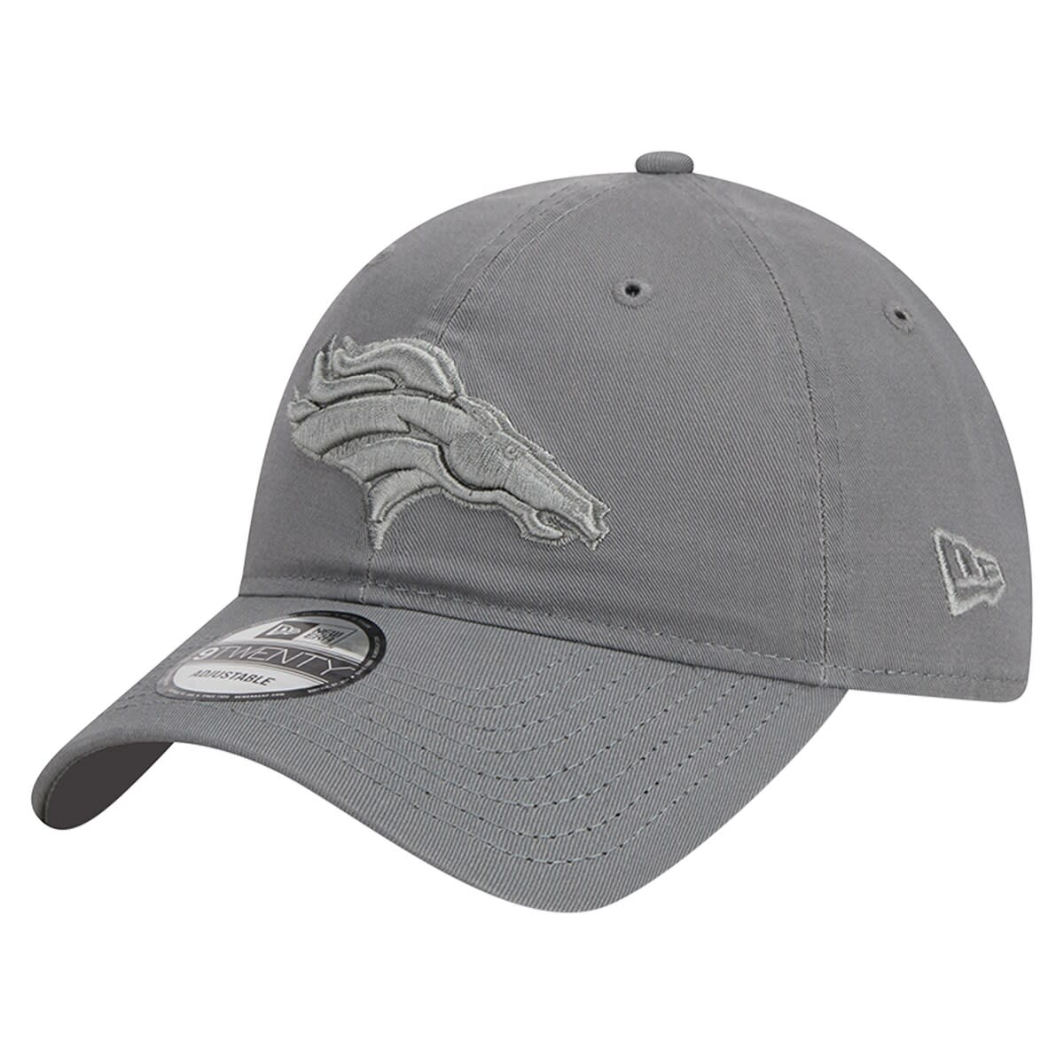 New Era Men's New Era Gray Denver Broncos Color Pack 9TWENTY Adjustable ...