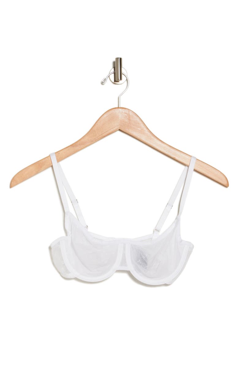 DKNY Monogram Mesh Underwire Unlined Demi Bra | Nordstromrack