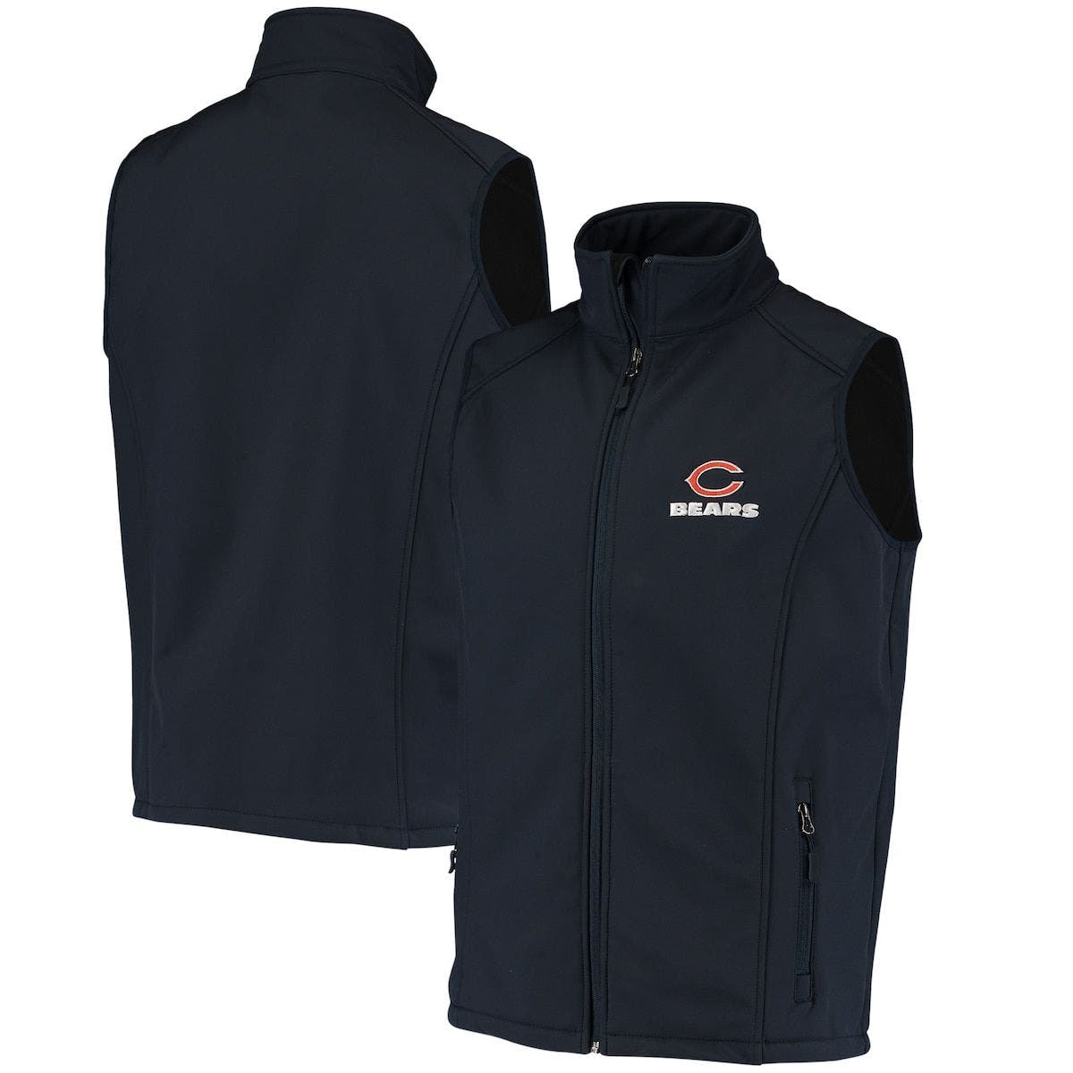 DUNBROOKE Men's Dunbrooke Navy Chicago Bears Circle Archer Softshell ...