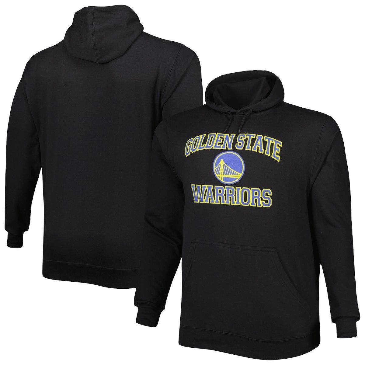 Profile Mens Black Golden State Warriors Big And Tall Heart And Soul
