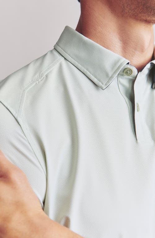 Rhone Commuter Polo In Seagrass Green Honeycomb | ModeSens