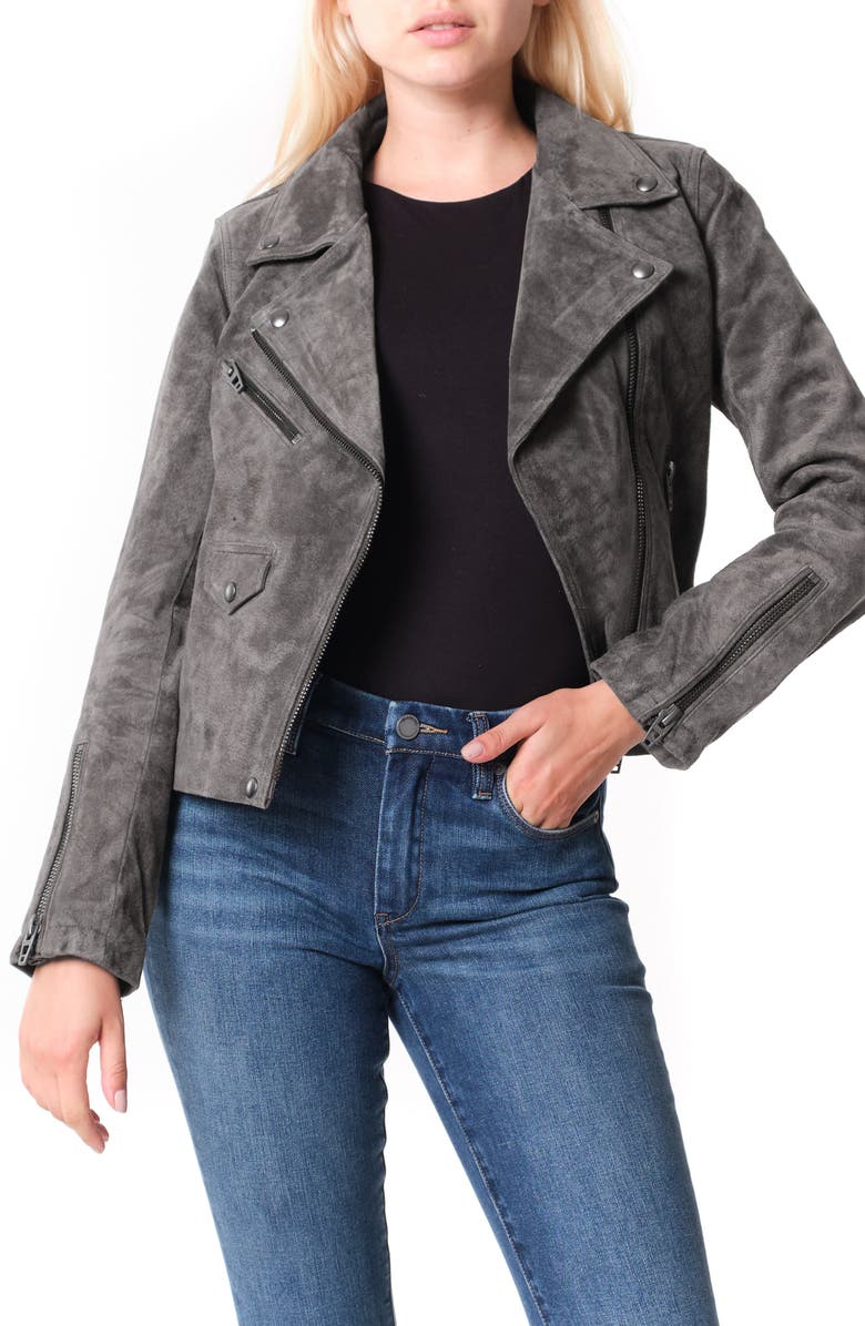 BLANKNYC Vital Signs Suede Moto Jacket | Nordstrom