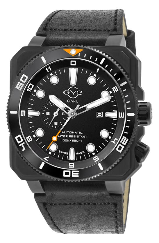 Gv2 Xo Submarine Swiss Chronograph Watch, 44mm In Black | ModeSens