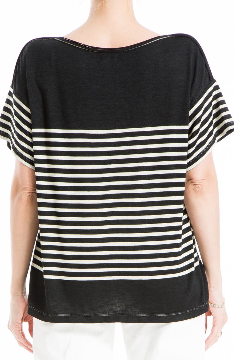 MAX STUDIO Stripe Boatneck T-Shirt | Nordstromrack