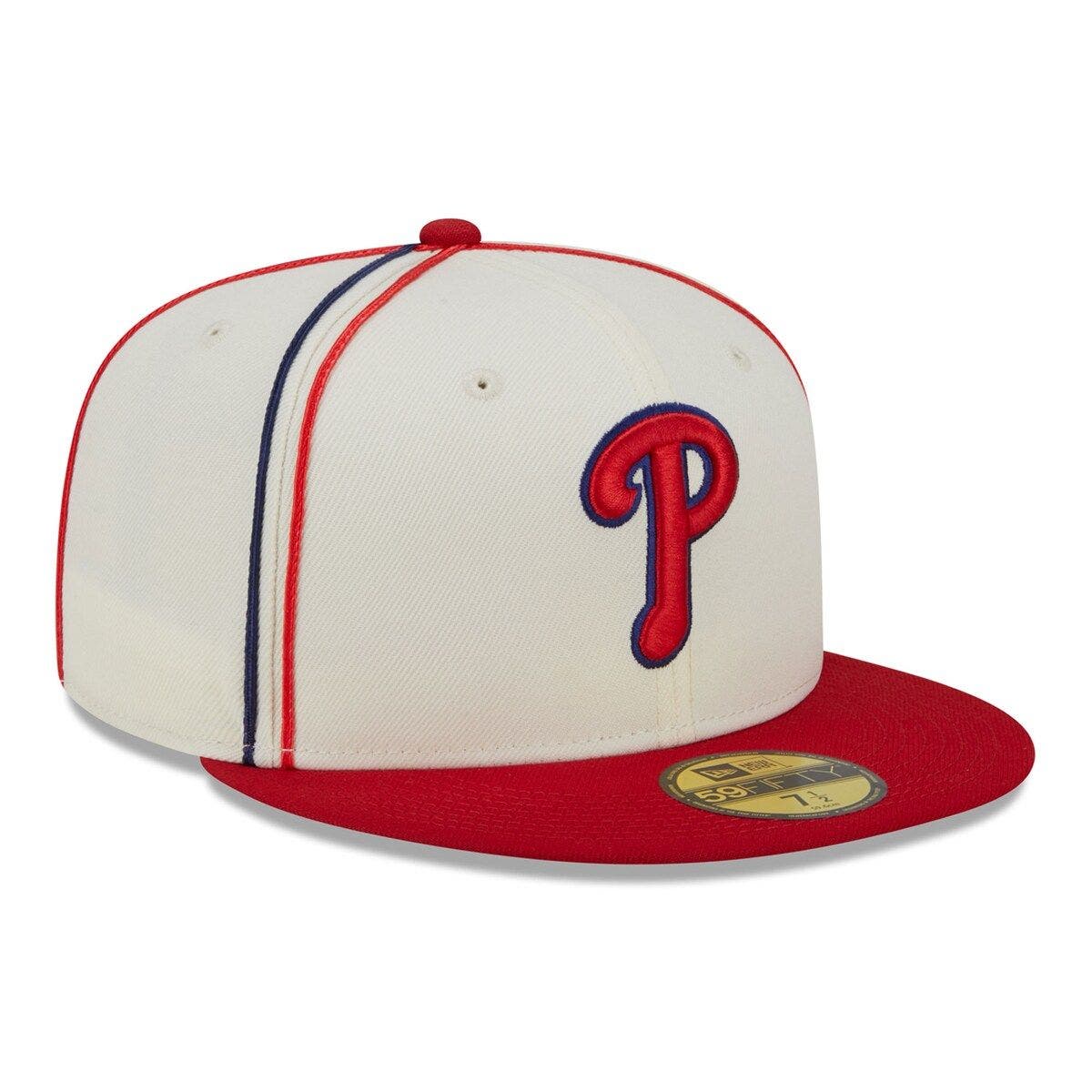 New Era Men's New Era Cream/Red Philadelphia Phillies Chrome Sutash ...
