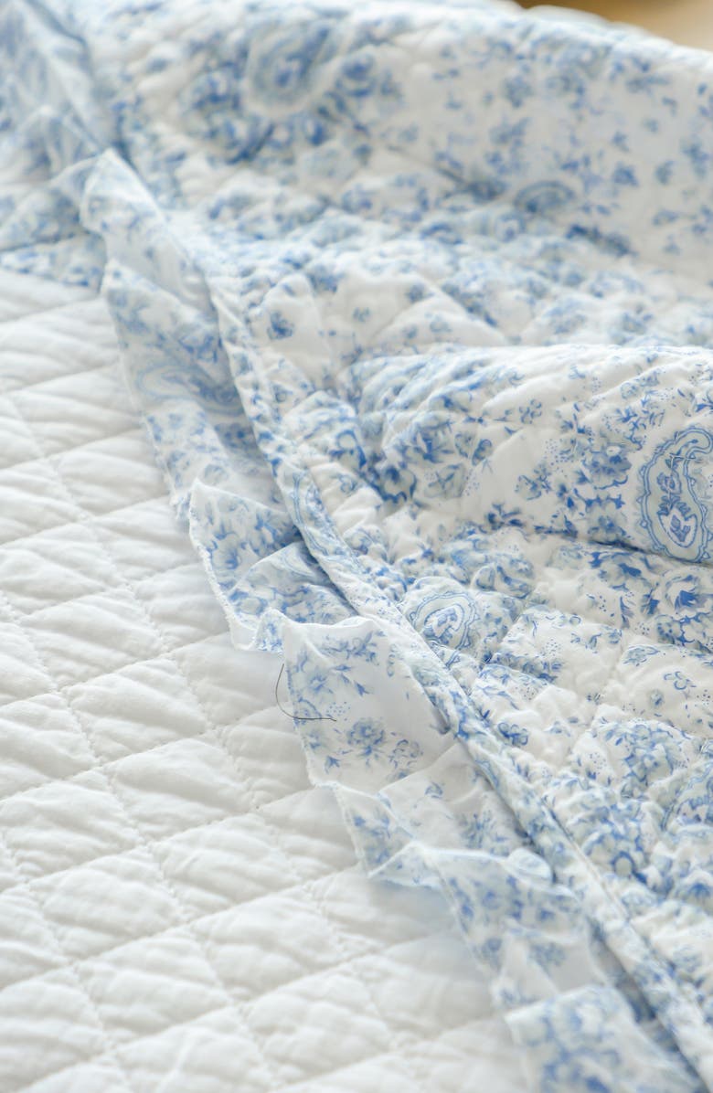 MELANGE HOME Soft Garden Ruffle Quilt Set - King | Nordstromrack