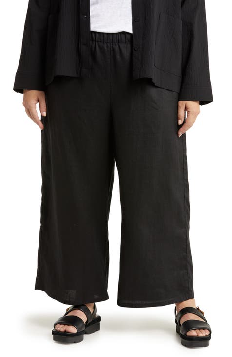 Women's 100% Linen Plus-Size Pants & Leggings | Nordstrom