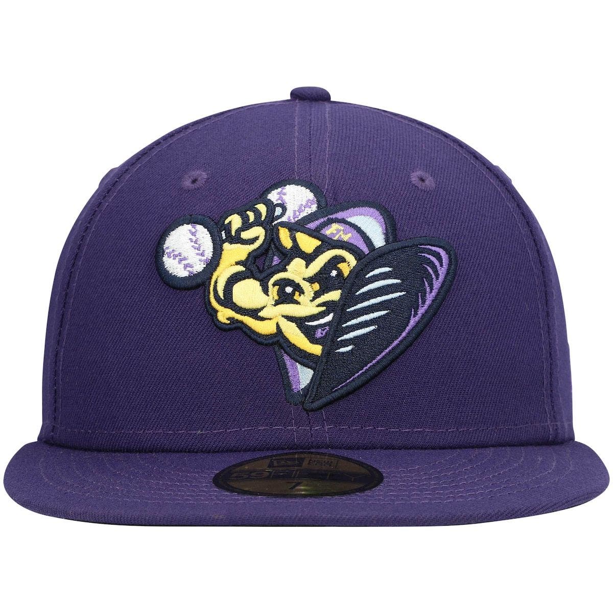 New Era Men's New Era Purple Fort Myers Mighty Mussels Alternate ...