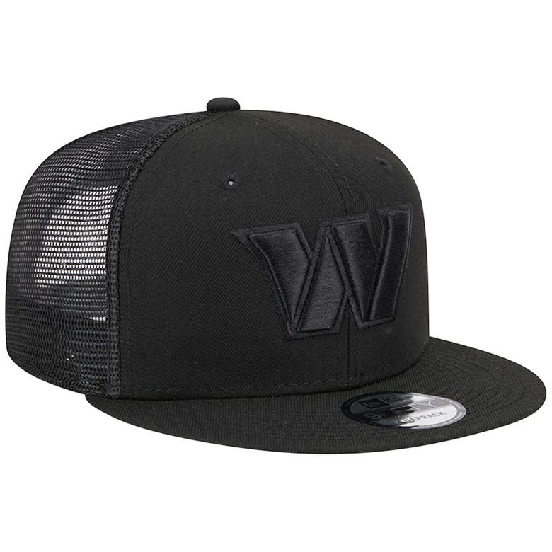 New Era Black Washington Commanders Classic 9fifty Trucker Snapback Hat ...
