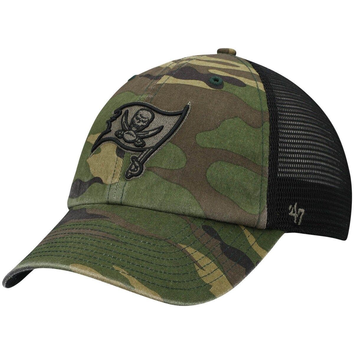 '47 Men's '47 Camo Tampa Bay Buccaneers Branson Clean Up Trucker Hat ...