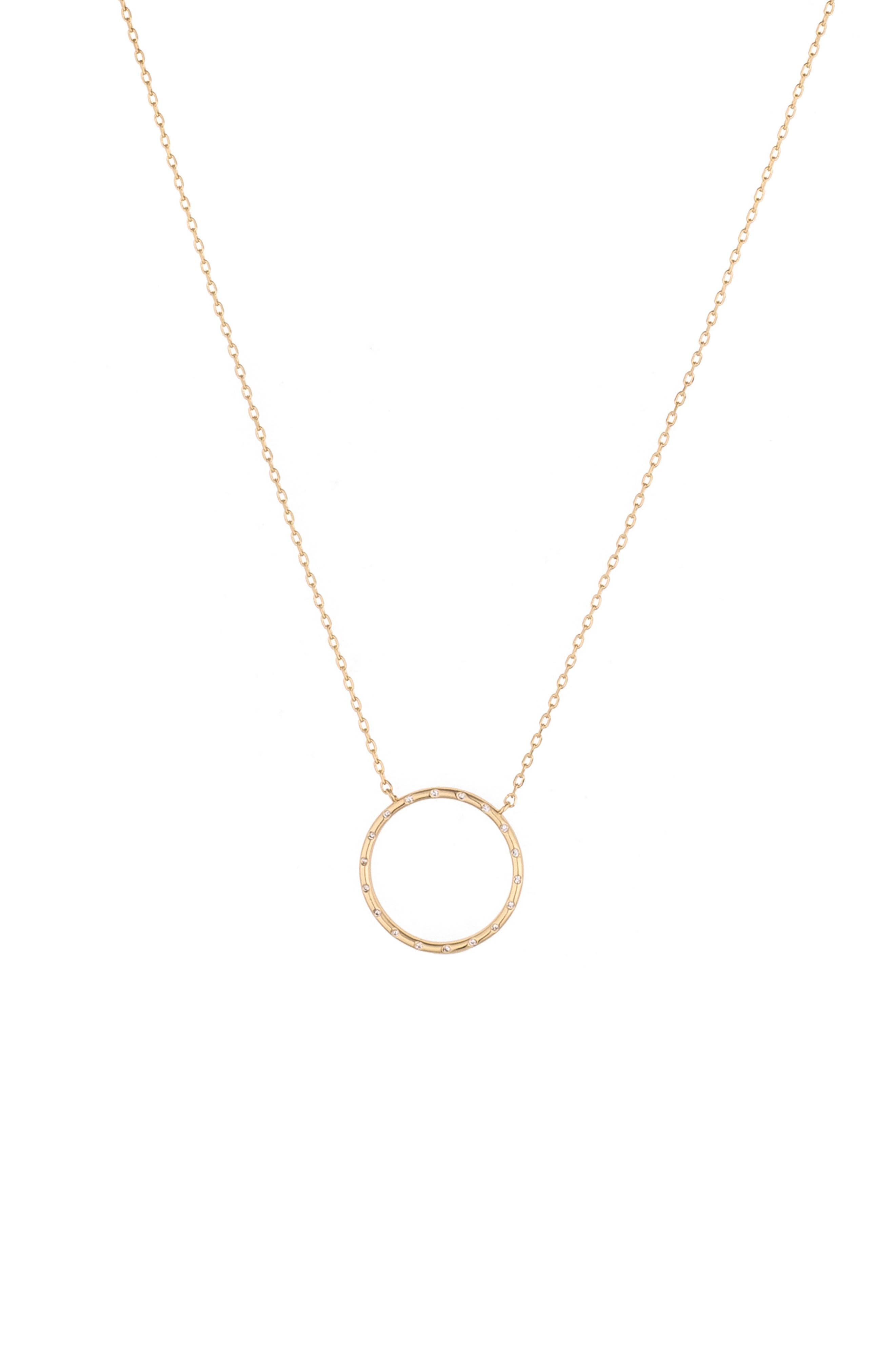 Ettika Cubic Zirconia Open Circle Pendant Necklace | Nordstromrack