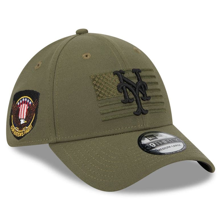 New Era Green New York Mets 2023 Armed Forces Day 39thirty Flex Hat ...