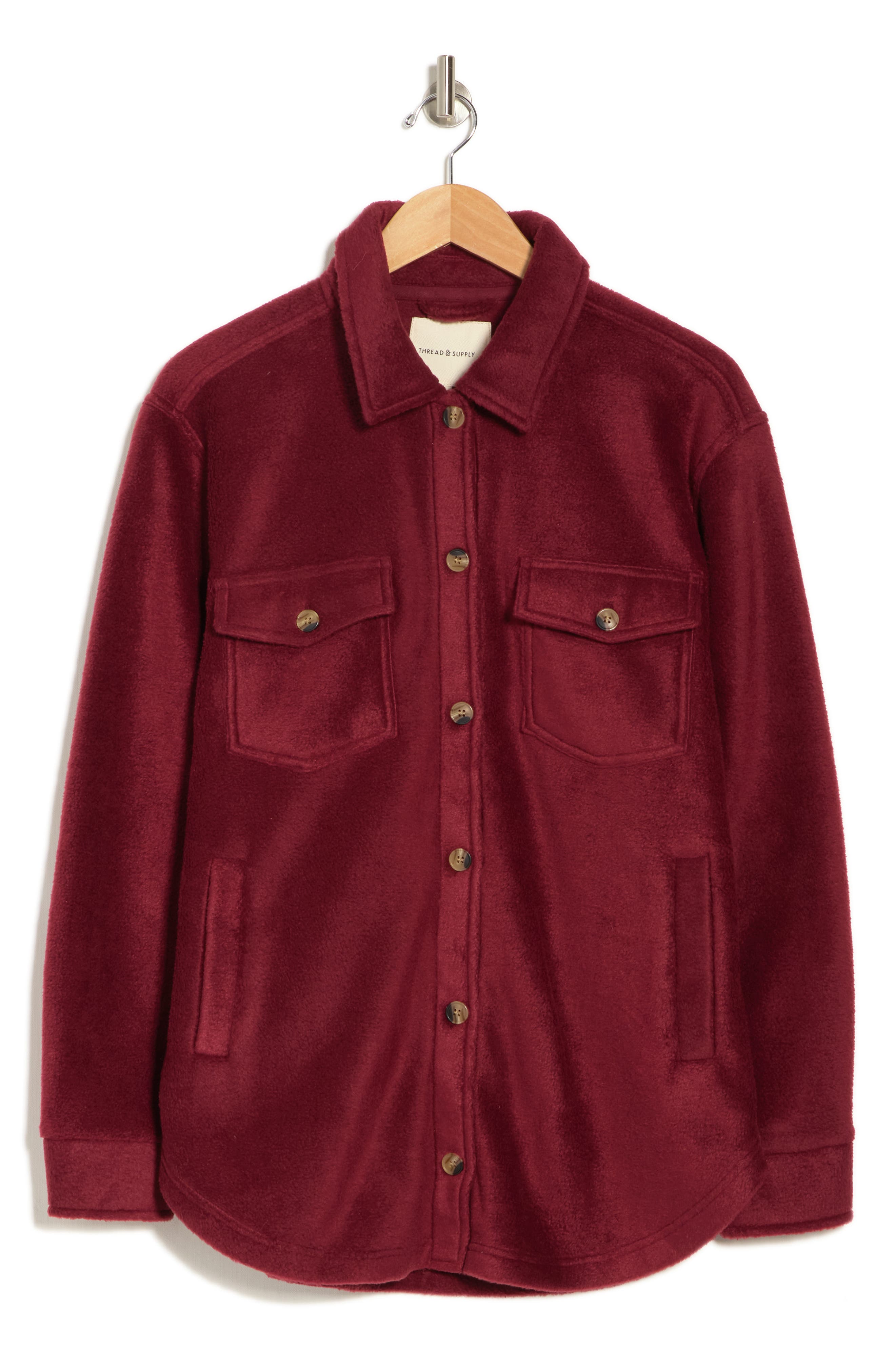 Thread & Supply Polar Fleece Shacket | Nordstromrack