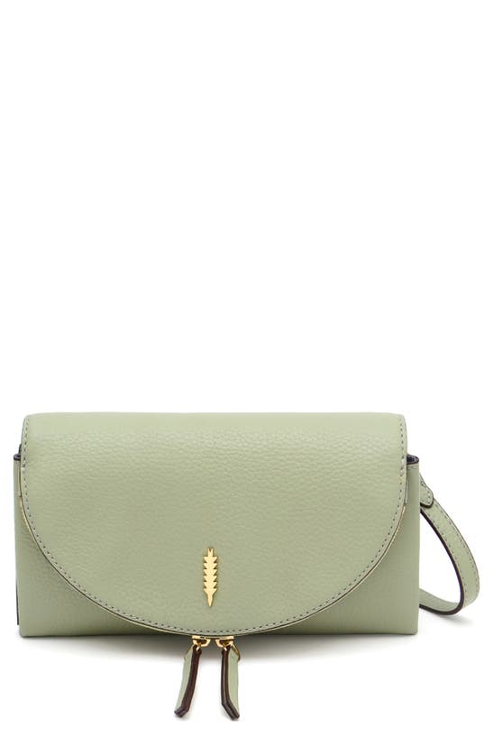 Thacker Nikki Leather Crossbody Bag In Sage | ModeSens