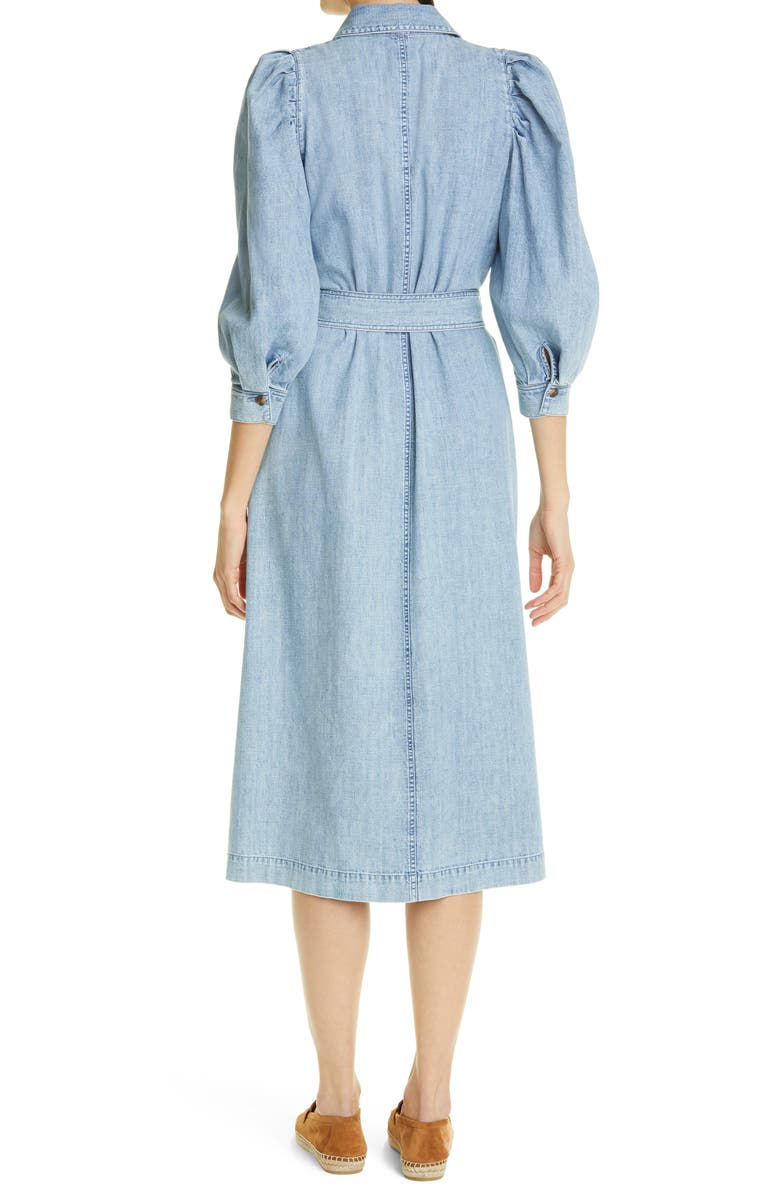 Lafayette 148 New York Mia Puff Sleeve Organic Cotton Shirtdress ...