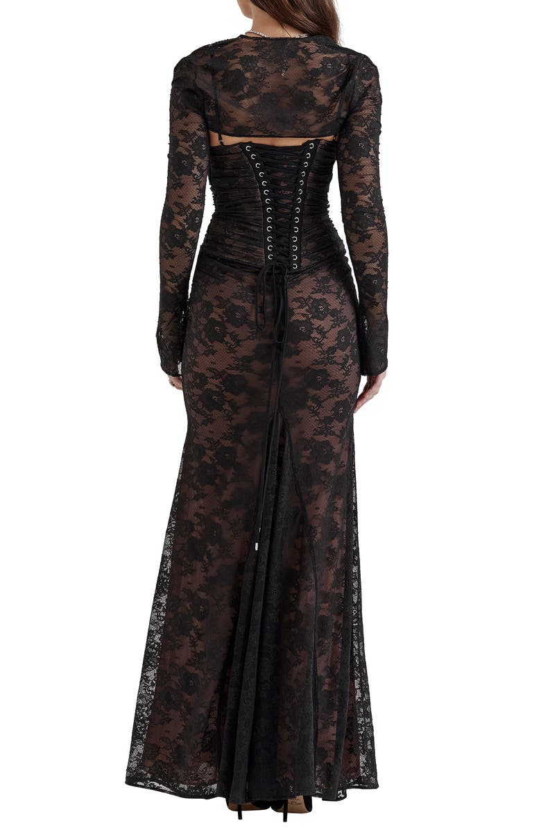 HOUSE OF CB Artemis Long Sleeve Lace Maxi Dress | Nordstrom