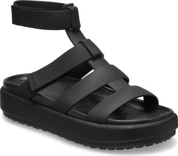 CROCS Brooklyn Luxe Water Resistant Gladiator Fisherman Slide Sandal ...