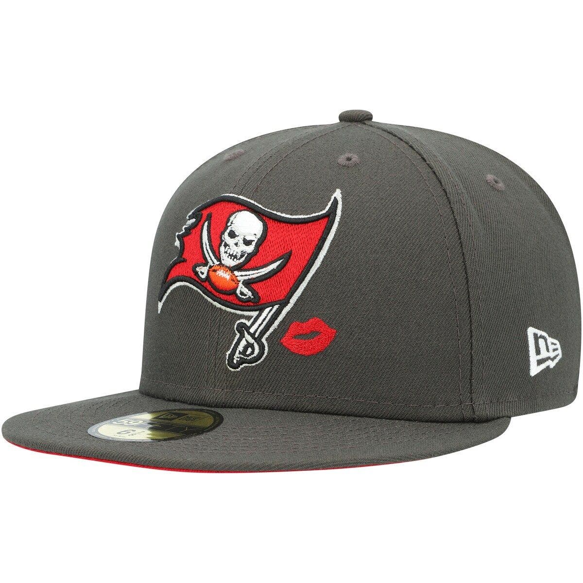 New Era Men's New Era Pewter Tampa Bay Buccaneers Lips 59FIFTY Fitted ...