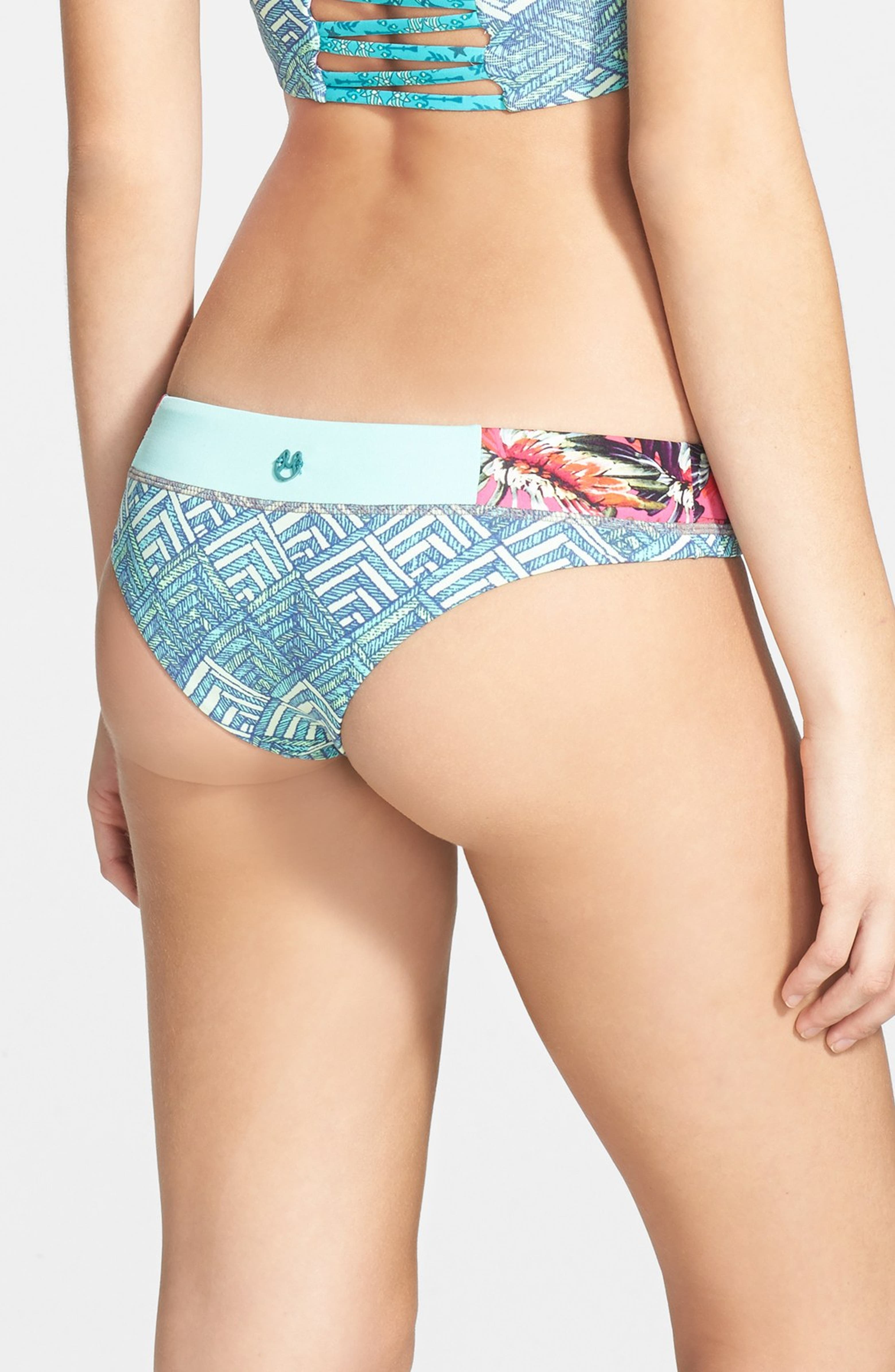 Maaji Cockatoo Peekaboo Reversible Cheeky Bikini Bottoms Nordstrom