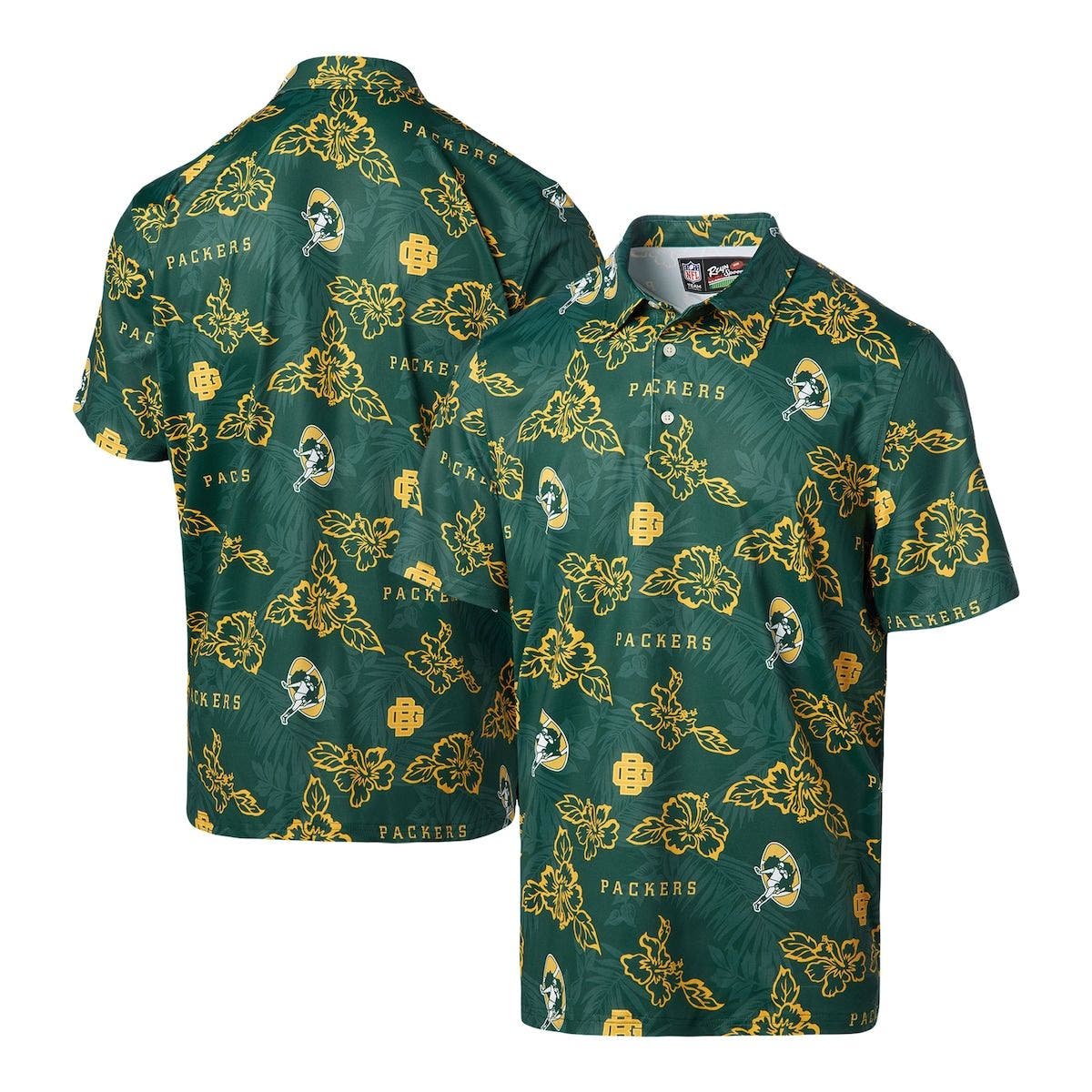 Reyn Spooner Men's Reyn Spooner Green Green Bay Packers Throwback Pua ...