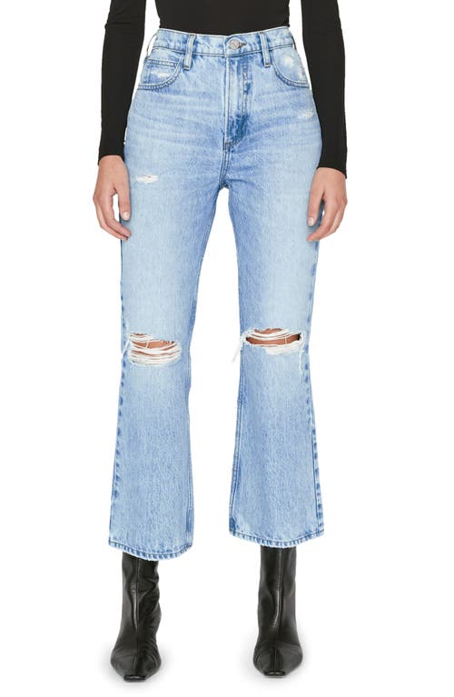 FRAME Le High 'N' Tight Crop Mini Bootcut Jeans in Rossum 2Year Rips ...