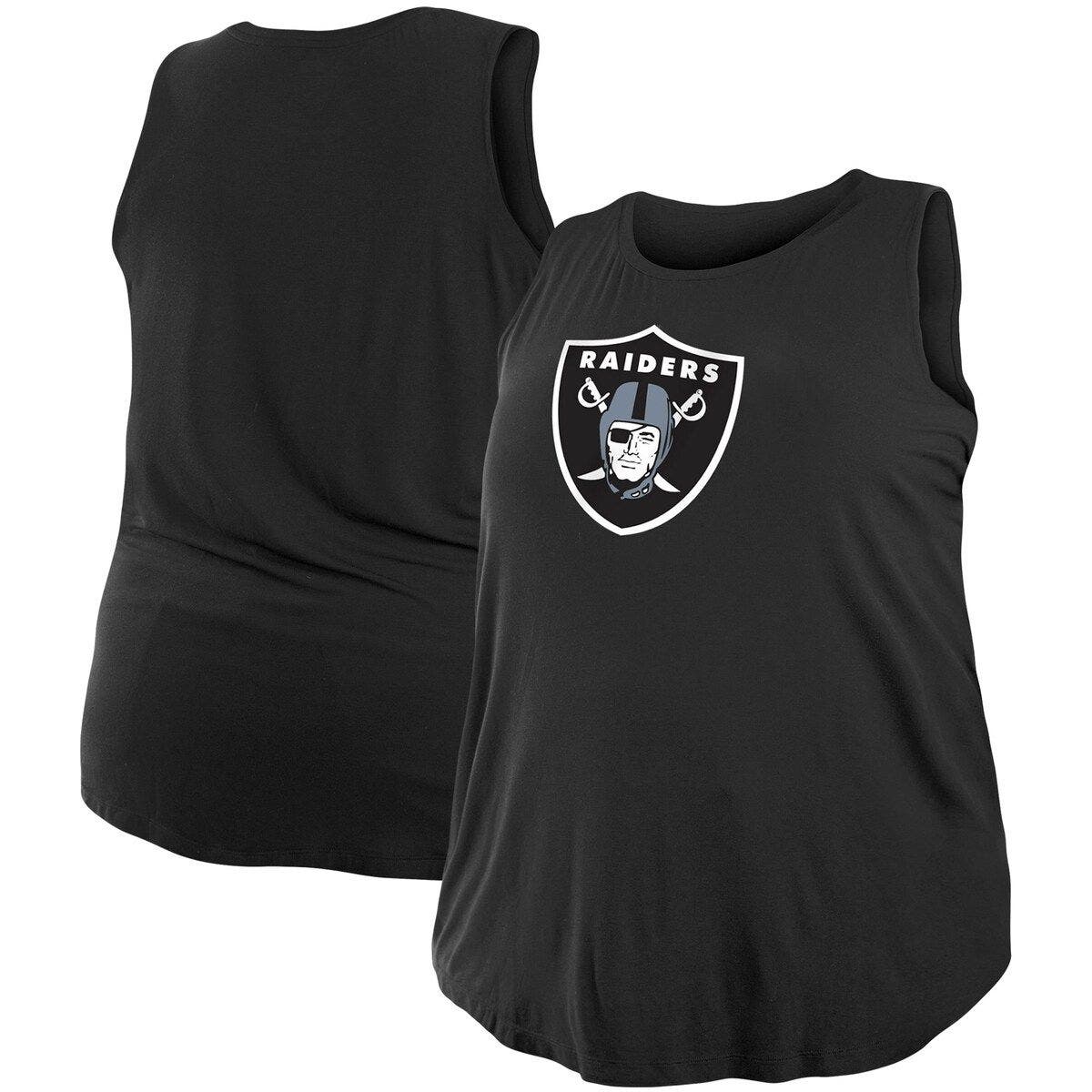 New Era Women's New Era Black Las Vegas Raiders Plus Size Tank Top ...