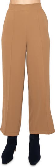 MELLODAY High Waist Crop Wide Leg Pants | Nordstromrack