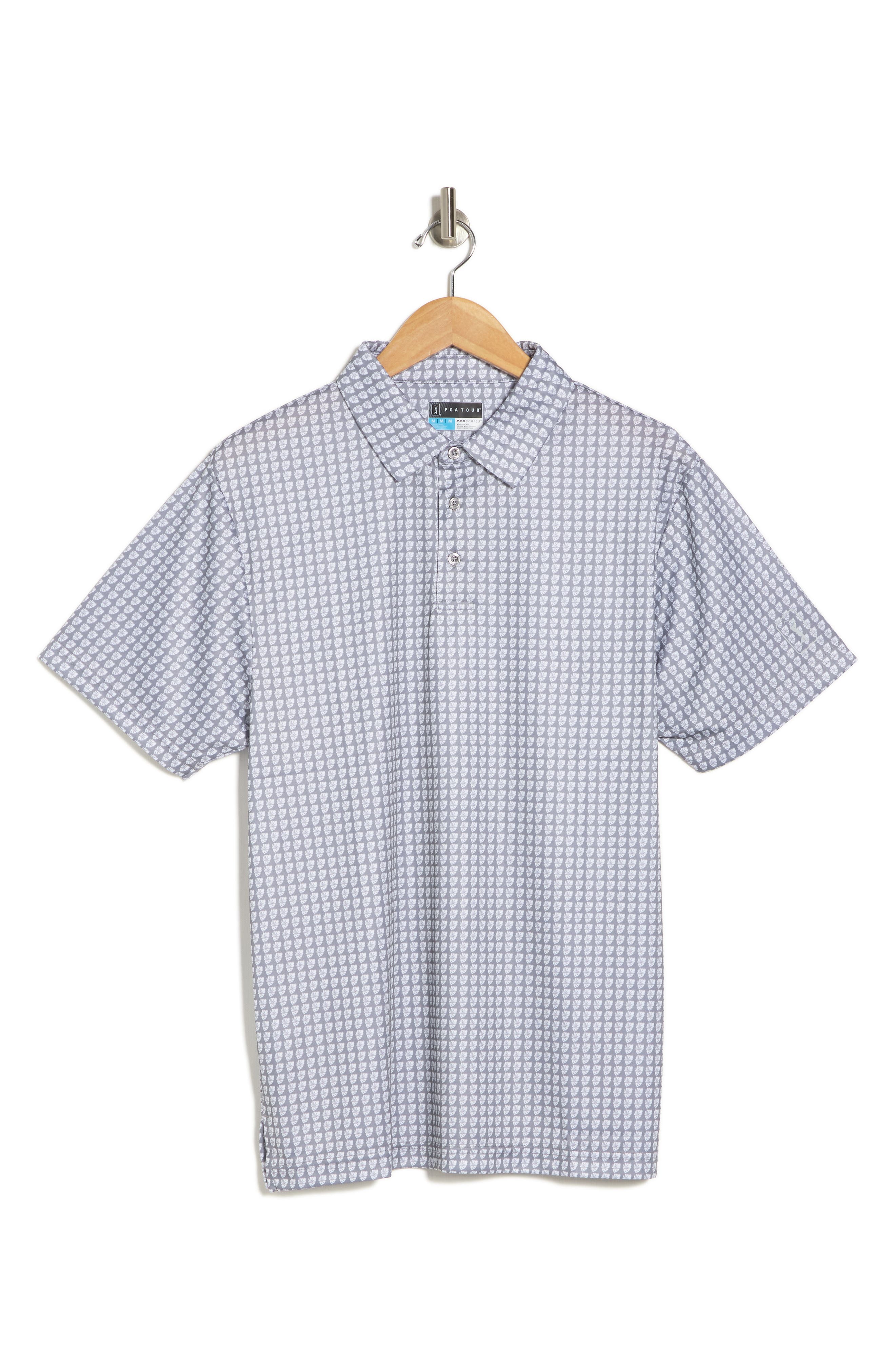PGA TOUR Geo Print UPF Golf Polo | Nordstromrack