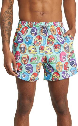 Boardies Lucha Libre Mid Length Swim Trunks | Nordstrom