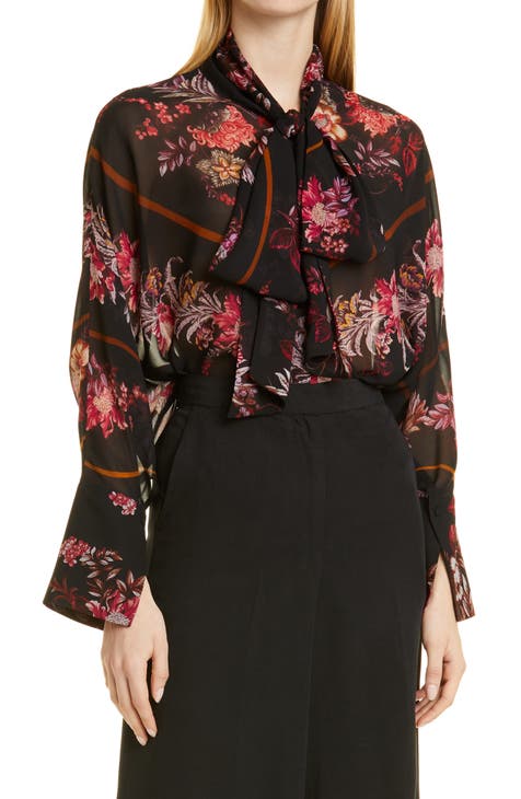 Women's Tie Neck Tops | Nordstrom