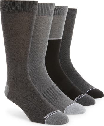 Kenneth Cole Assorted 4-Pack Piqué Welt Crew Socks | Nordstromrack