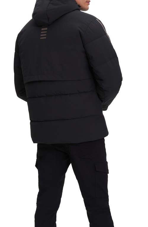 Noize Zeke Hooded Puffer Jacket In Black | ModeSens