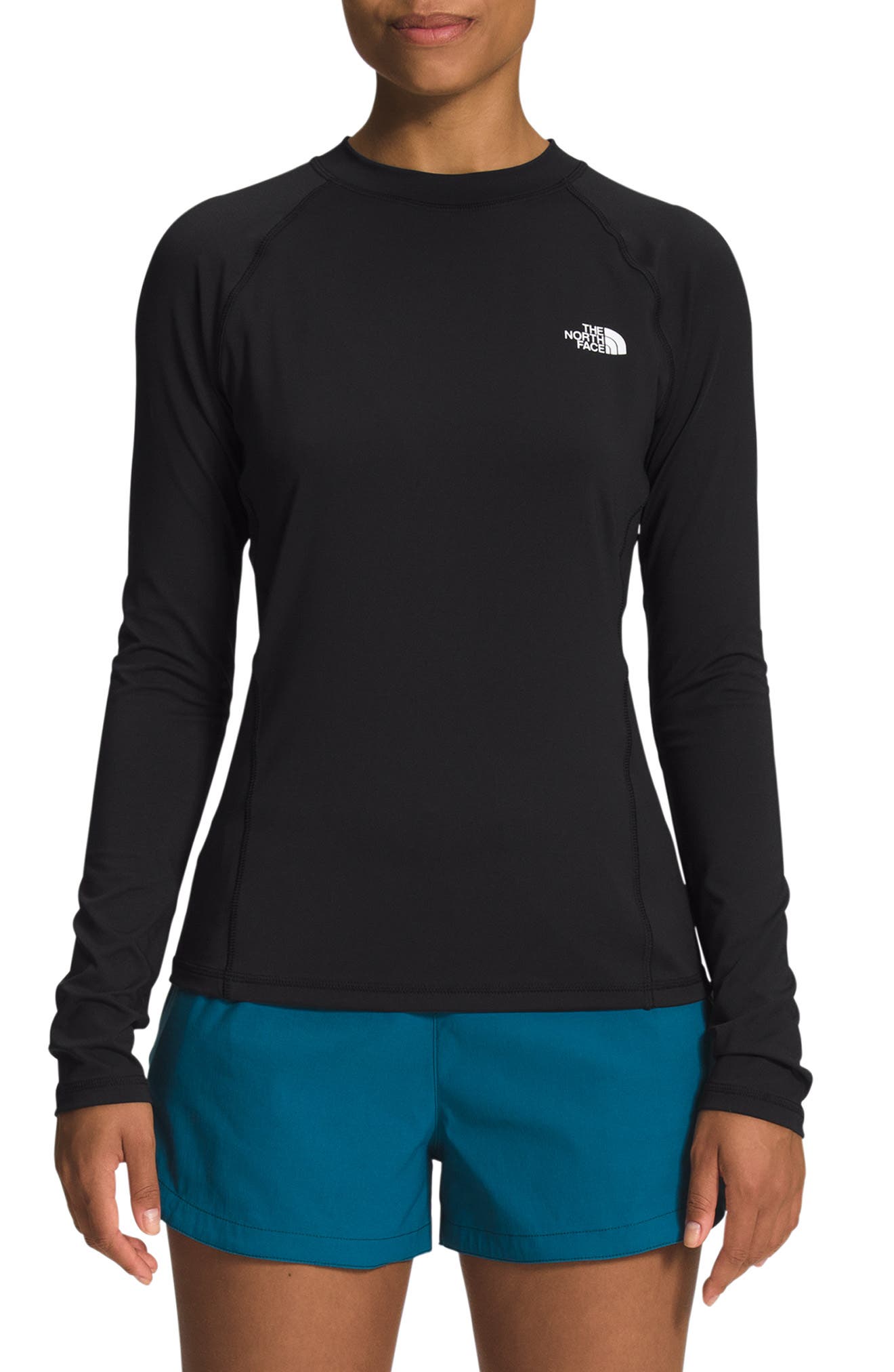 The North Face Class V Snap Panel Long Sleeve Rashguard in Tnf Black ...