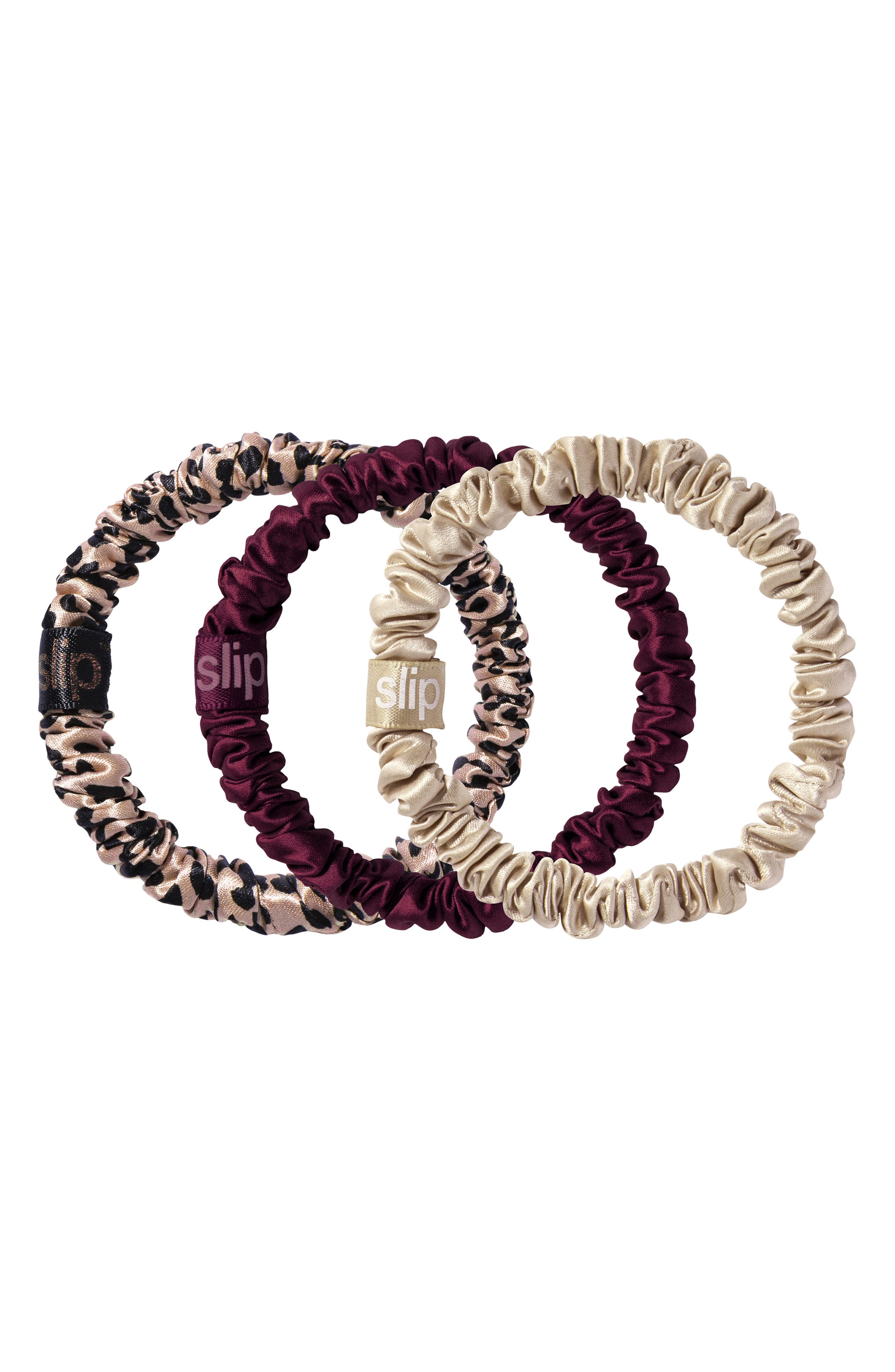 slip Pure Silk 3-Pack Skinny Scrunchies | Nordstromrack
