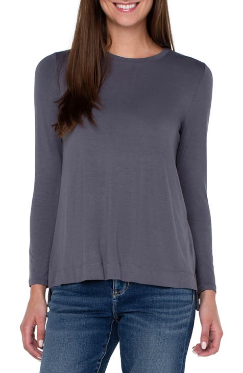 Women's Grey Tops | Nordstrom