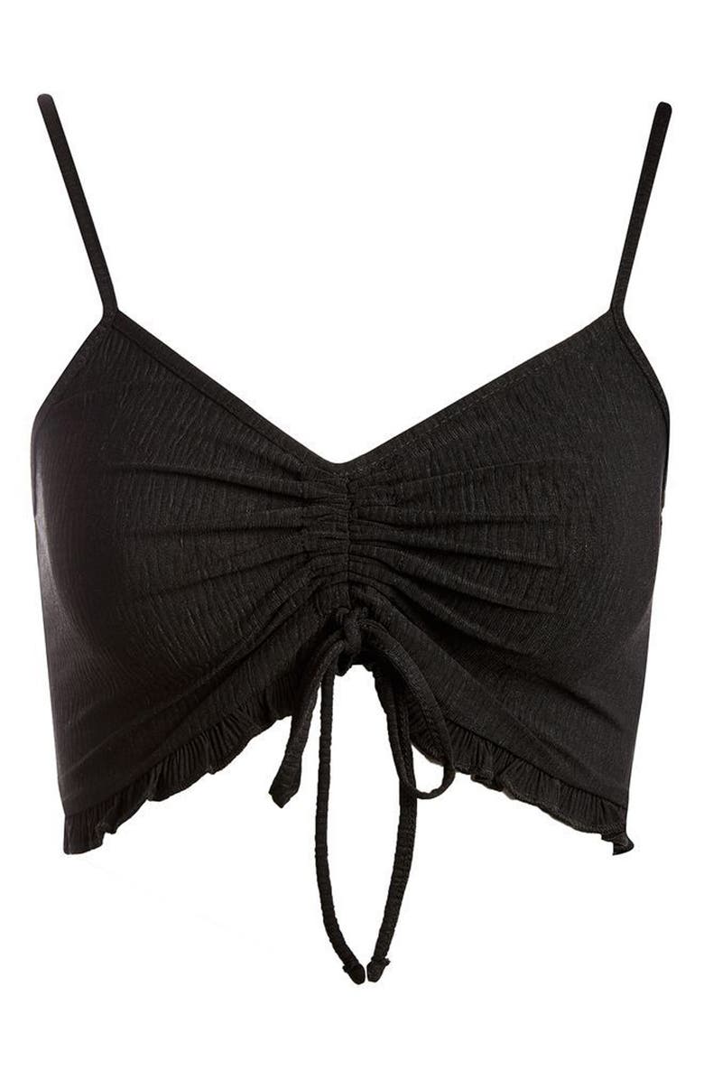 Topshop Ruched Ruffle Bralette | Nordstrom